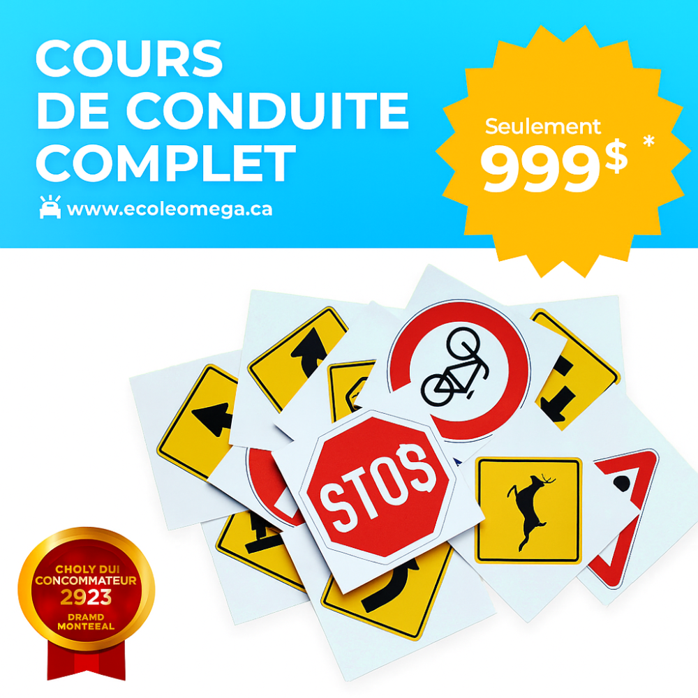 Cours de conduite complet | Débutant SPÉCIAL - École De Conduite Oméga